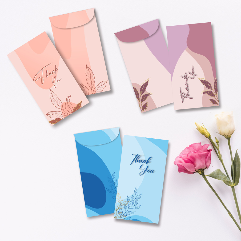 Jual 6 pcs Amplop Angpao Thank You Amplop Ucapan Amplop Custom Angpao ...