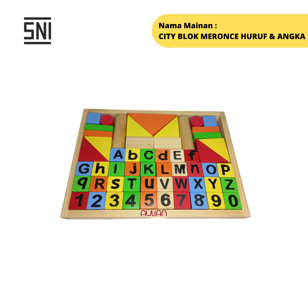 Jual MAINAN EDUKASI ANAK / MAINAN KAYU / APE ;PAUD - CITY BLOK MERONCE ...