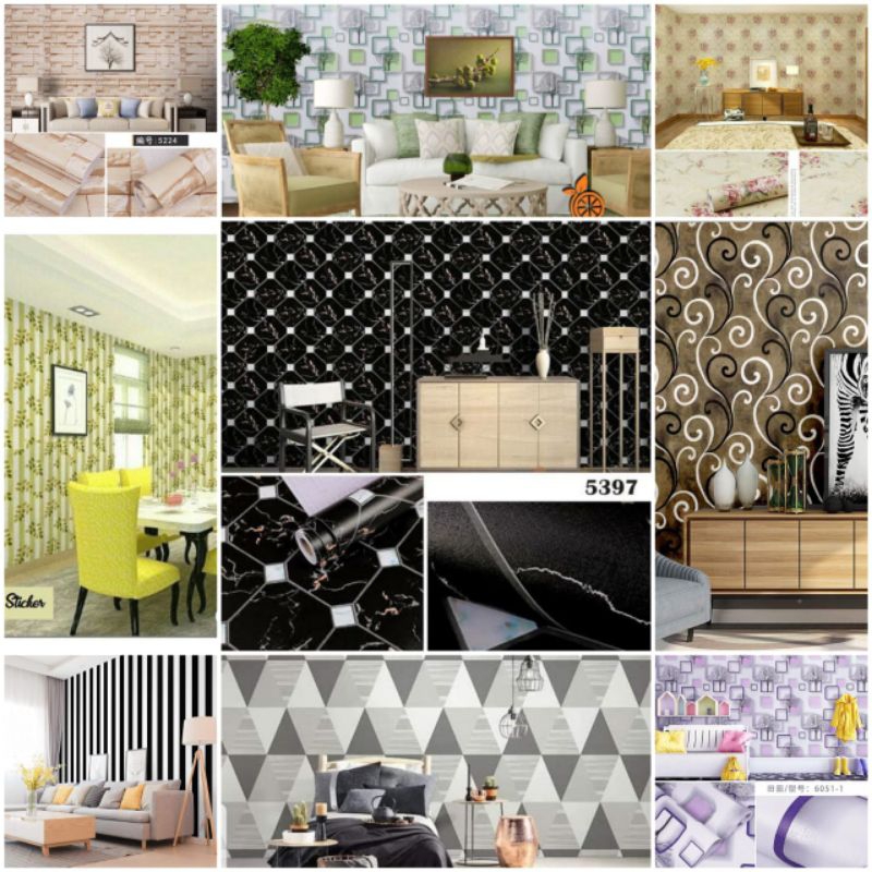 Jual Wallpaper Stiker Walpaper Dinding Kamar Tidur Wallpaper Ruang Tamu Wallpaper Ruang Tamu ...