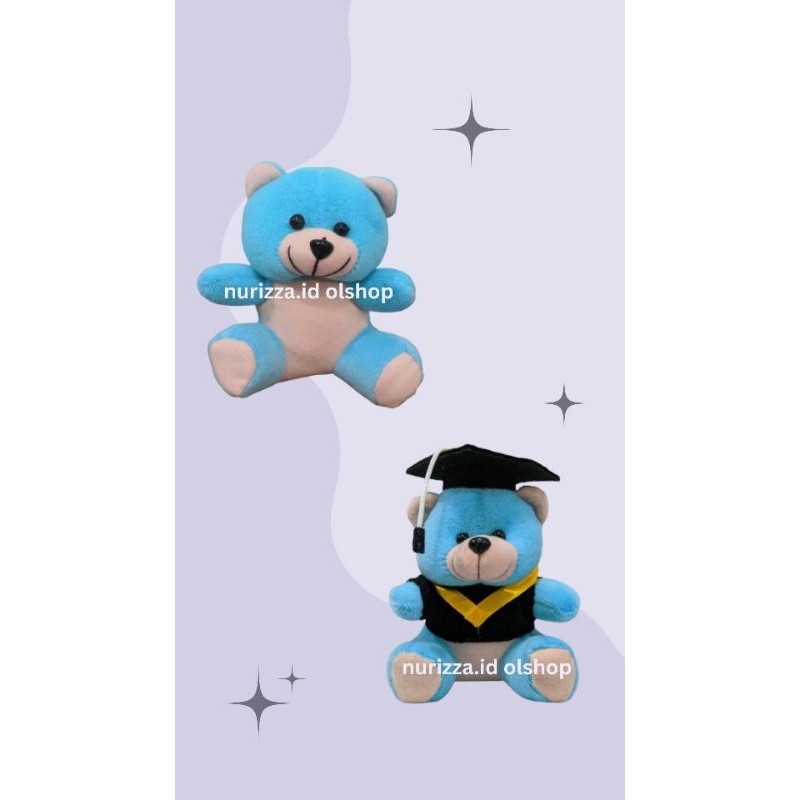 Jual Bear mini Toga 13 cm / boneka wisuda 13 cm / Bear buket 13 cm ...
