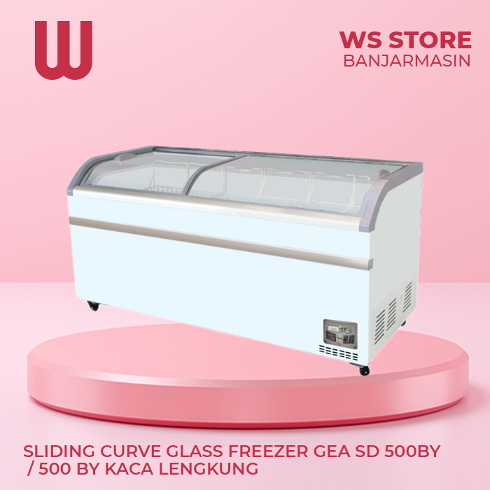 Jual Sliding Curve Glass Freezer GEA SD 500BY / 500 BY Kaca Lengkung ...