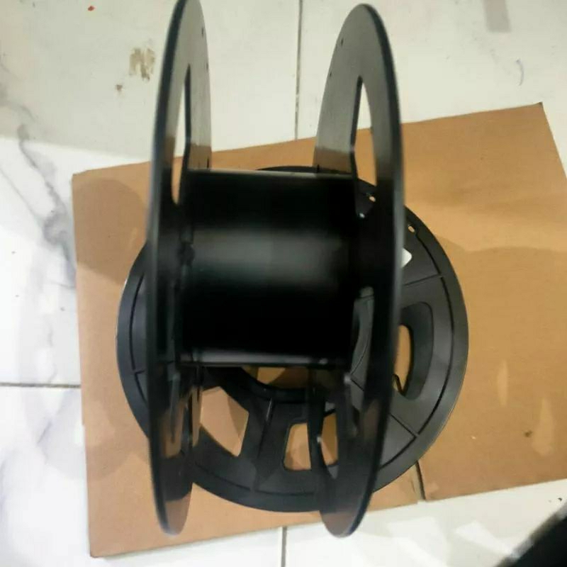 Jual Gulungan roll kabel bobin kabel hitam plastik bahan tebal/ tempat ...