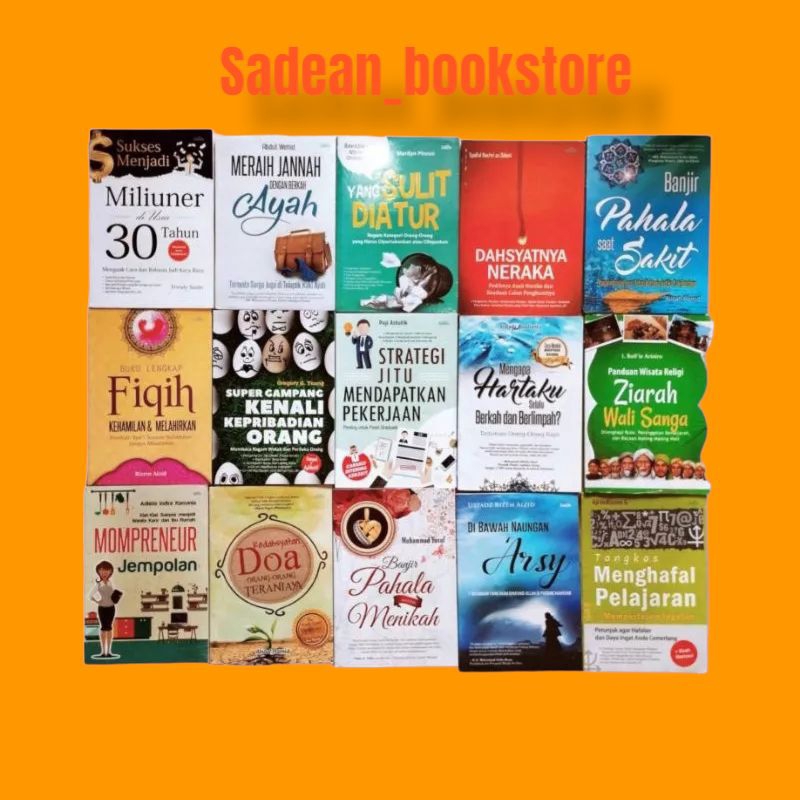 Jual Obral Buku murah Novel // Motivasi // bacaan islam // nama islami // tafsir mimpi ...