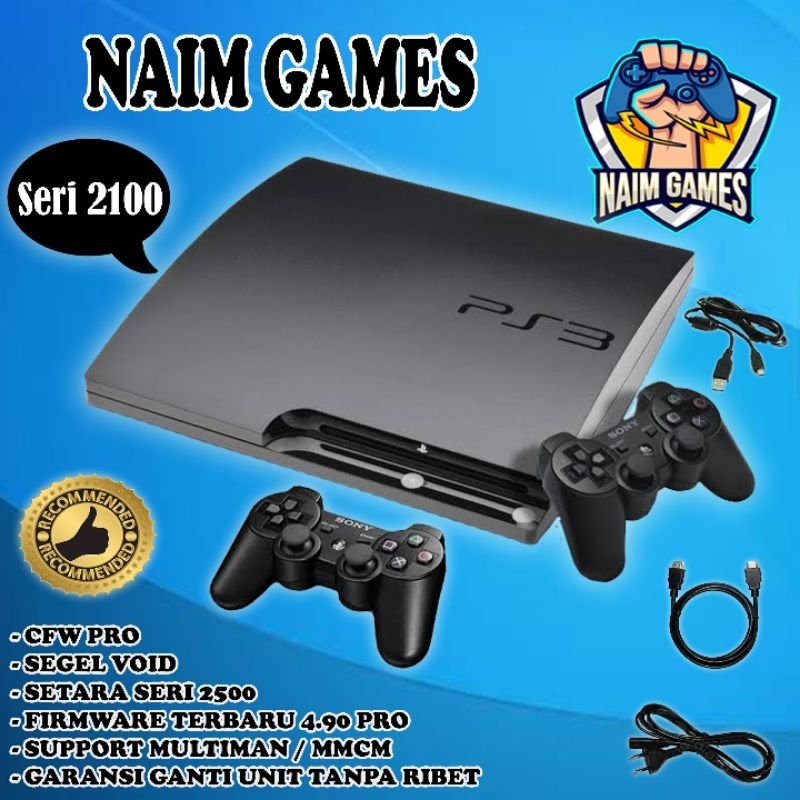 Jual PS3 SLIM CFW Seri 21 1TB PS 3 SLIM SERI 21XX FULL GAME 1000GB / 500GB 2STIK | Shopee Indonesia
