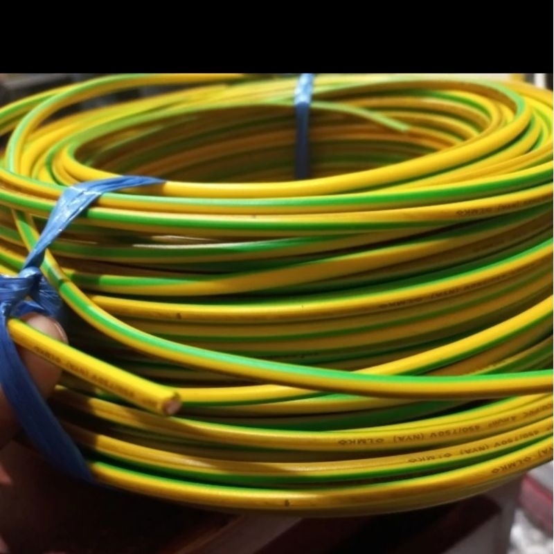 Jual Kabel NYA Kawat Tunggal Batangan 4mm 1x4mm Kuning, Hitam, Biru ...