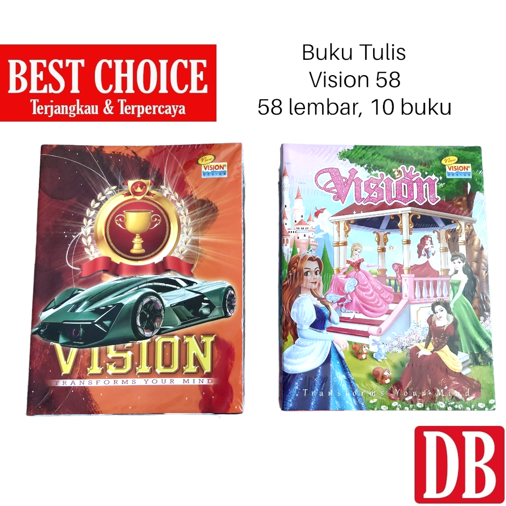 Jual Buku tulis Vision 58 lembar (10 pcs) | Shopee Indonesia