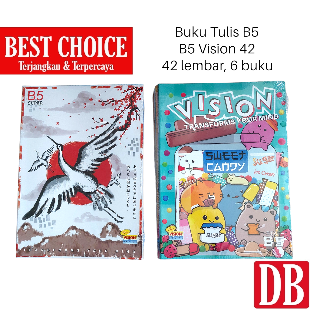 Jual Buku Tulis B5 Big Boss / Campus Vision 42 lembar (6 pcs) | Shopee ...