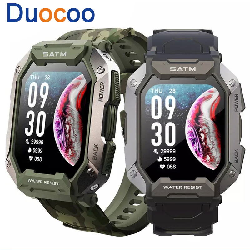 Jual C20 Military Smart Watch Men Carbon Black Ultra Army Outdoor IP68 ...
