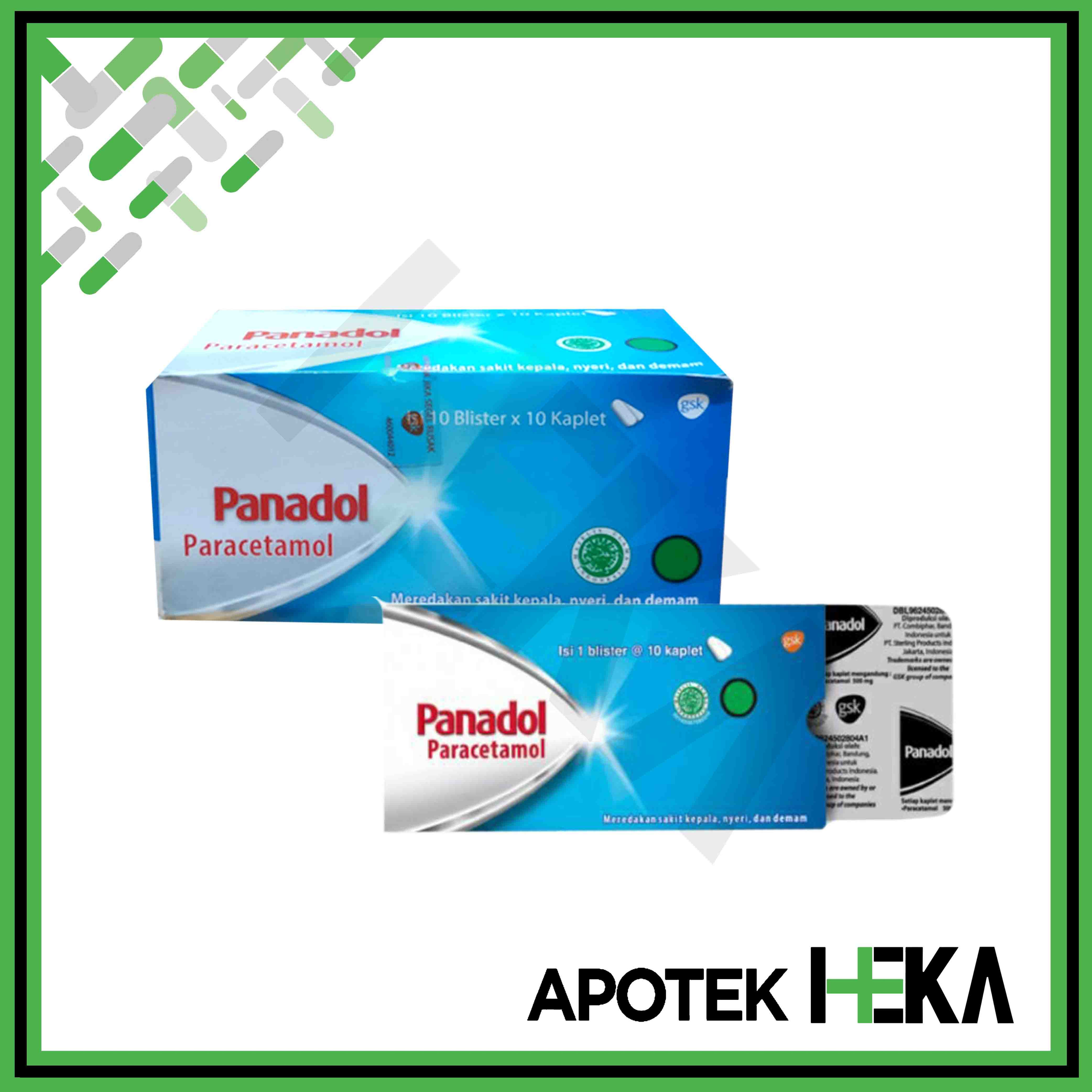 Jual Panadol Biru Paracetamol Box isi 100 Tablet | Shopee Indonesia