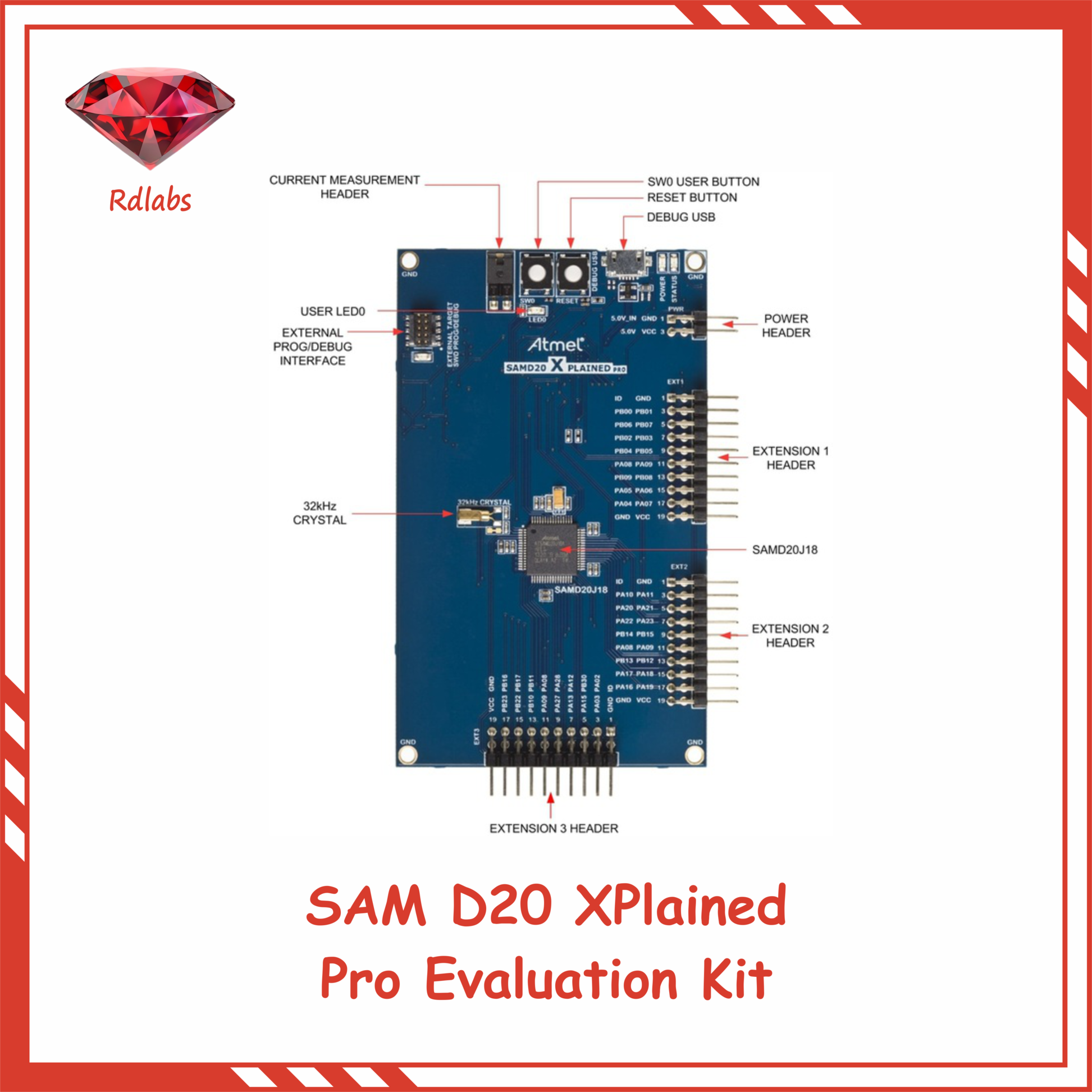 Jual SAM D20 XPLAINED PRO EVALUATION KIT | Shopee Indonesia
