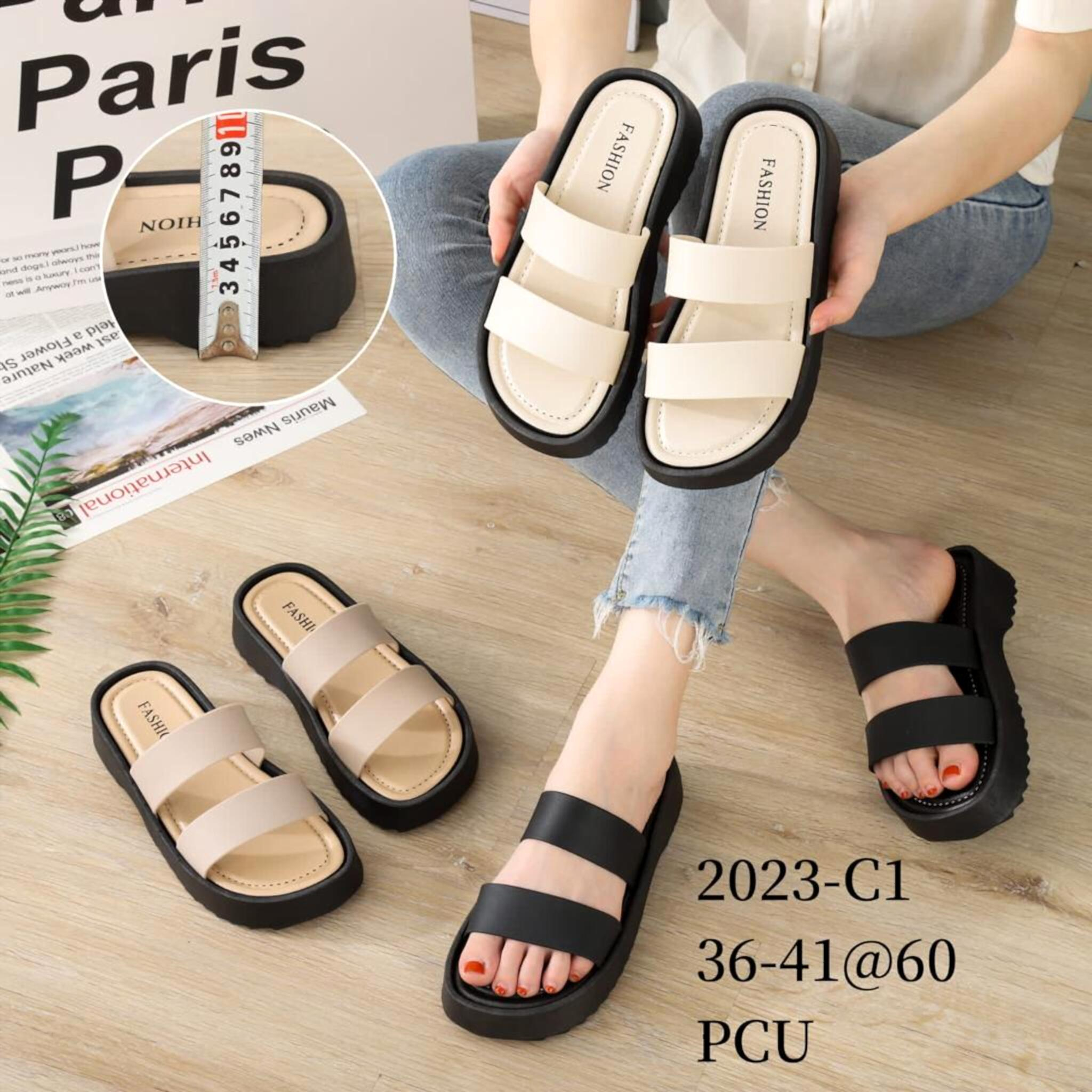 Jual Sandal Selop Jelly Sandal Flat Wanita Anti Slip Model Ban dua ...