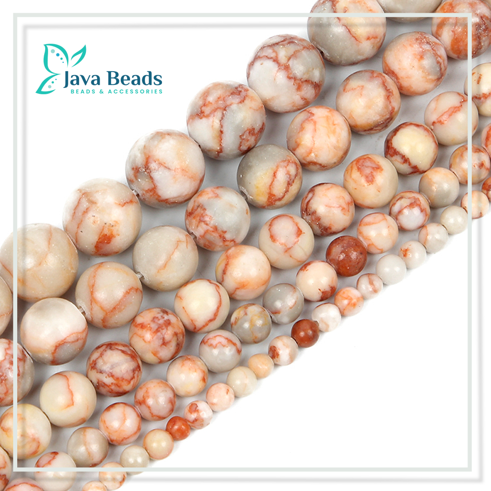 Jual Manik Manik Batu Alam Red Line Jasper 6mm 8mm 10mm | Shopee Indonesia