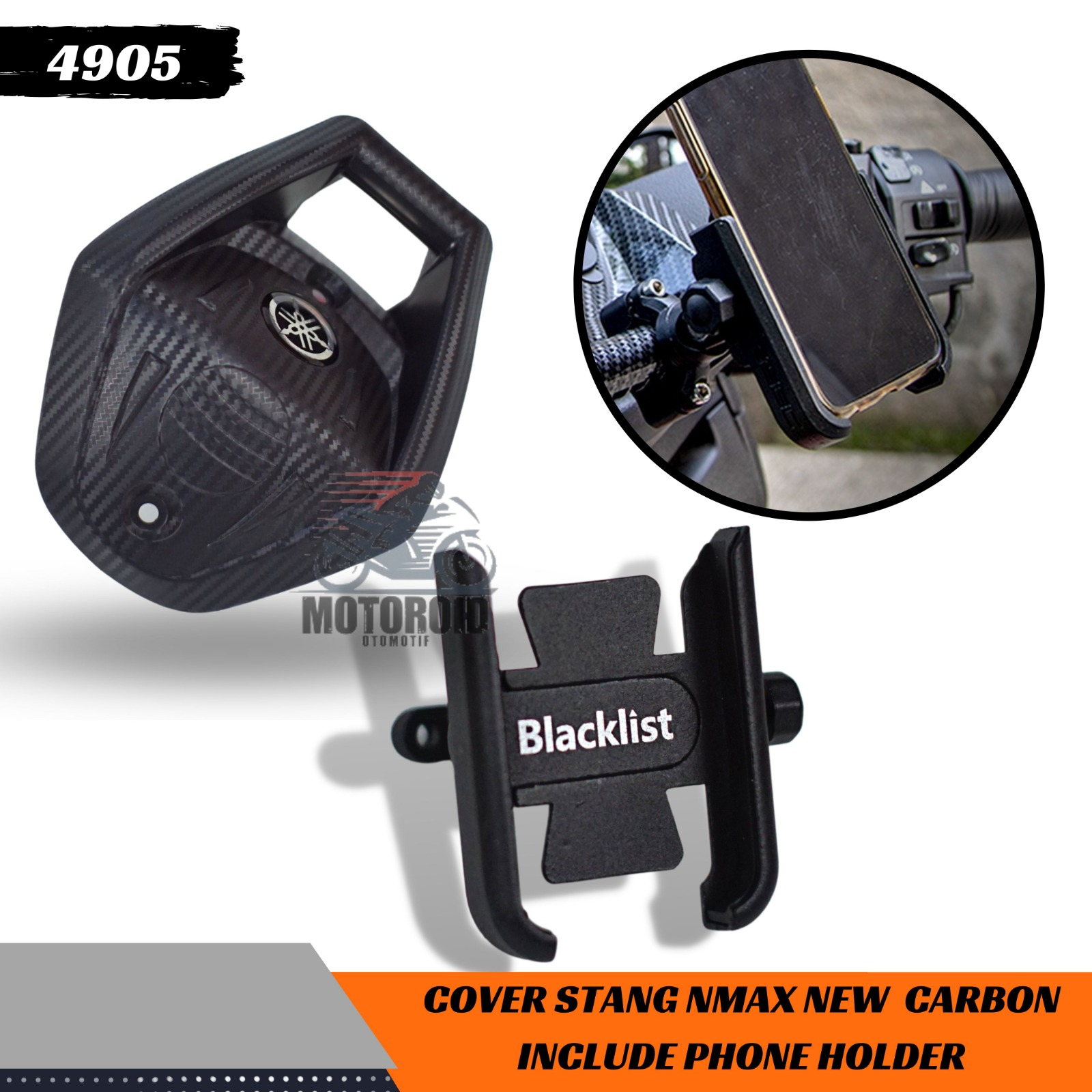 Jual Paket Holder Nmax New 2020 Carbon Logo Yamh Viber Abs Non Usb Hp ...