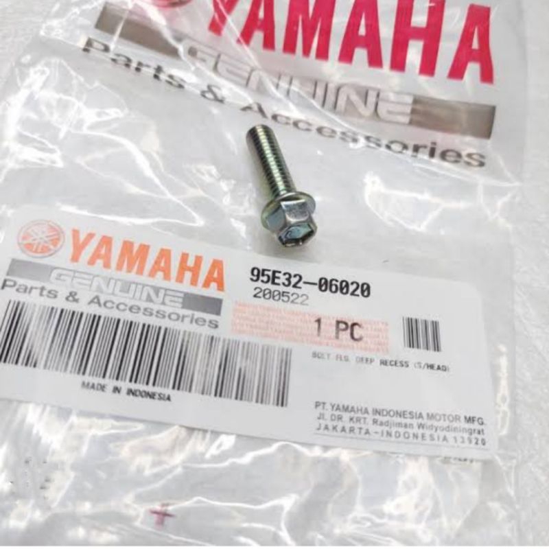 Jual Bolt Flange, Baut Cover Radiator New Aerox 95E32-06020 Original ...