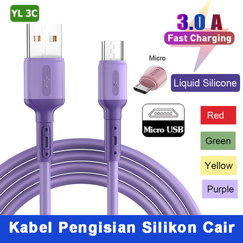 Jual 【COD+Pengiriman Lokal】Kabel Pengisian Cepat 3A 1M Kabel Micro USB Kabel Pengisian Cepat ...