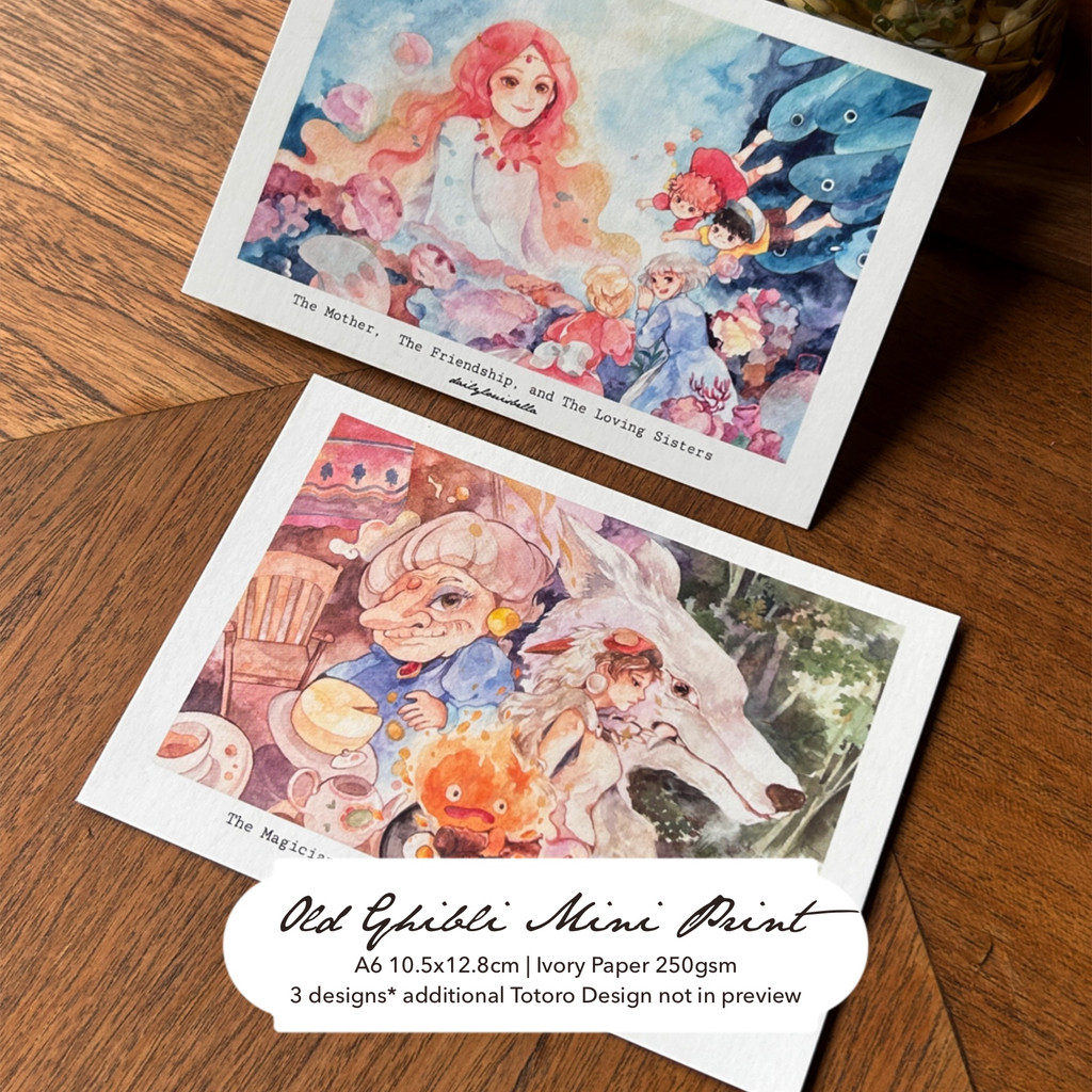 Jual Studio Ghibli inspired Mini Print (Collab Version) by ...
