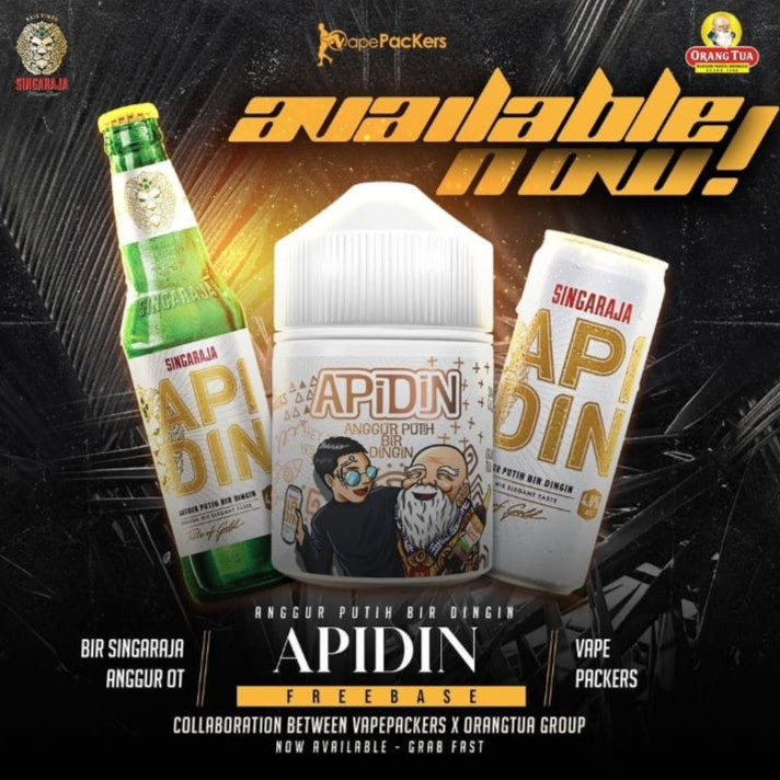 Jual Apidin Anggur Putih Bir Dingin 3MG 60ML | Shopee Indonesia