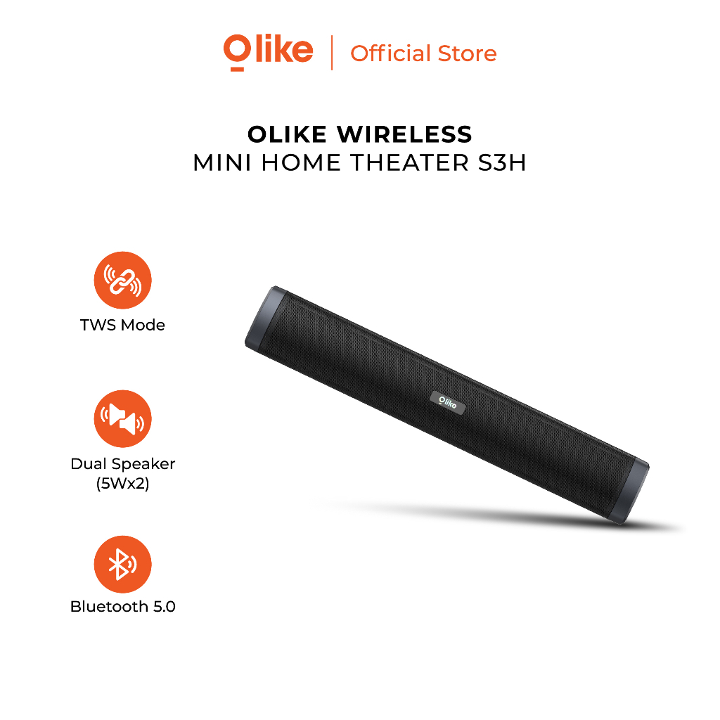Jual OLIKE SPEAKER BLUETOOTH WIRELESS PORTABLE SOUNDBAR HOME THEATER ...