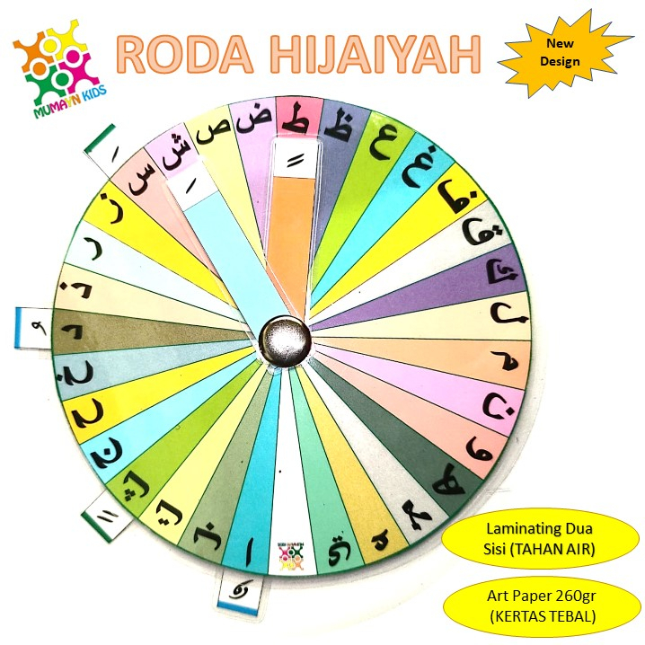 Jual Roda pintar abjad baca huruf Hijaiyah produk edukasi calistung ...