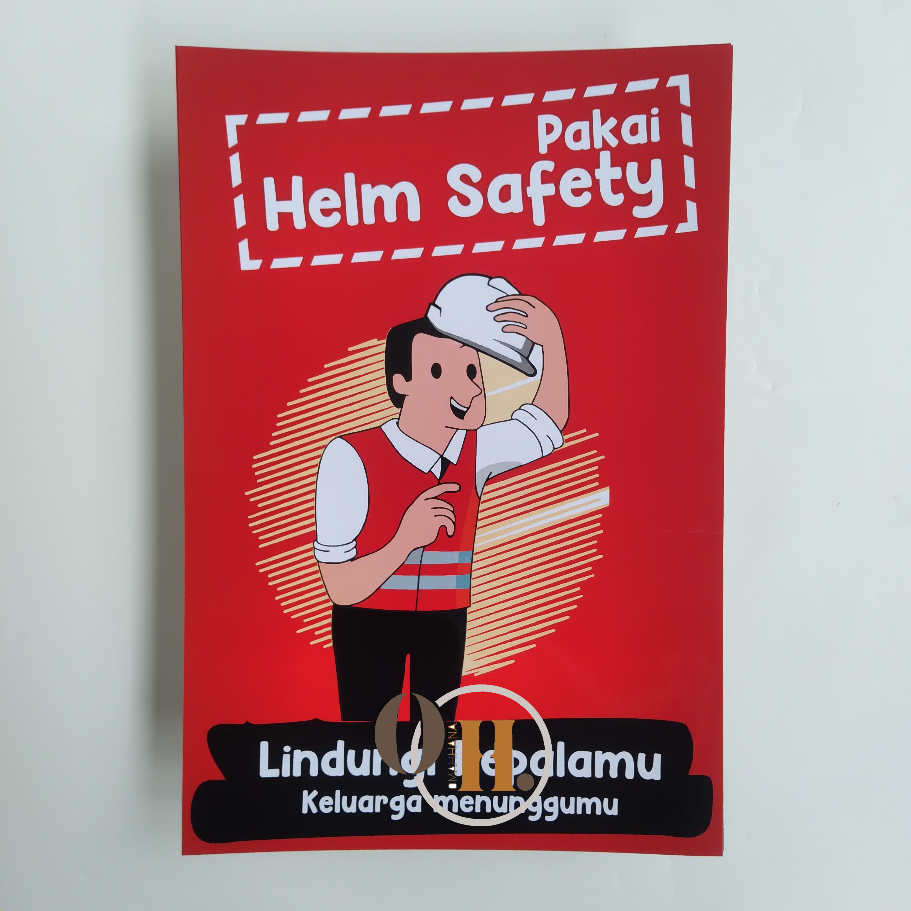 Jual Poster Pakai Helm Safety - Poster Keselamatan Kerja - Poster ...