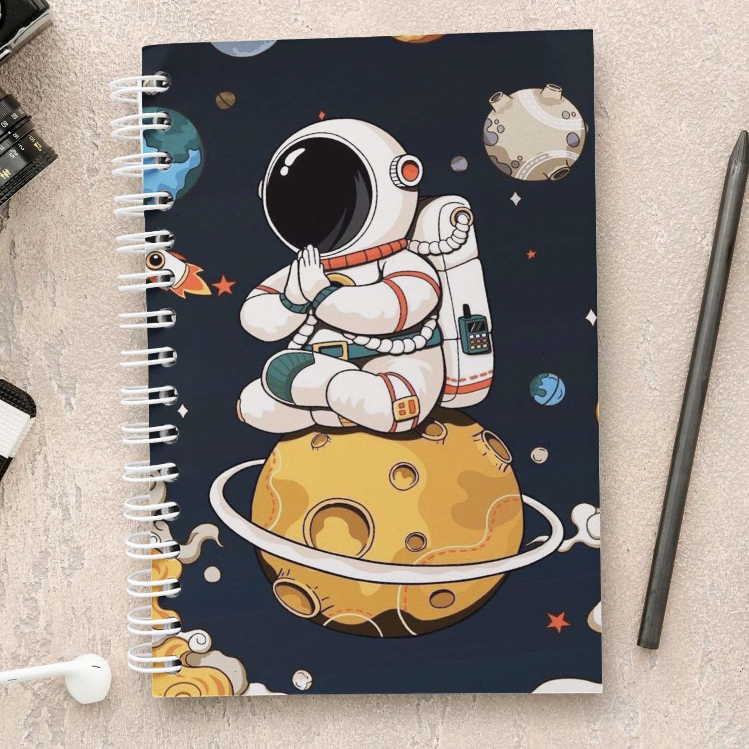 Jual Note Book Spiral Large (10 cm X 14 cm) Edisi Chibi Astronot ...