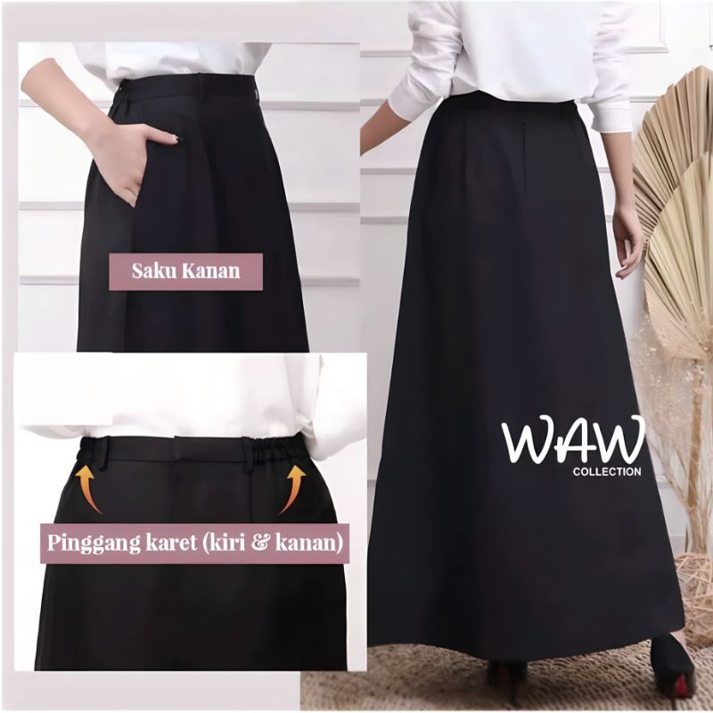 Jual ROK KERJA A-LINE SUPER JUMBO FORMAL S - L15 HIGH QUALITY | Shopee ...