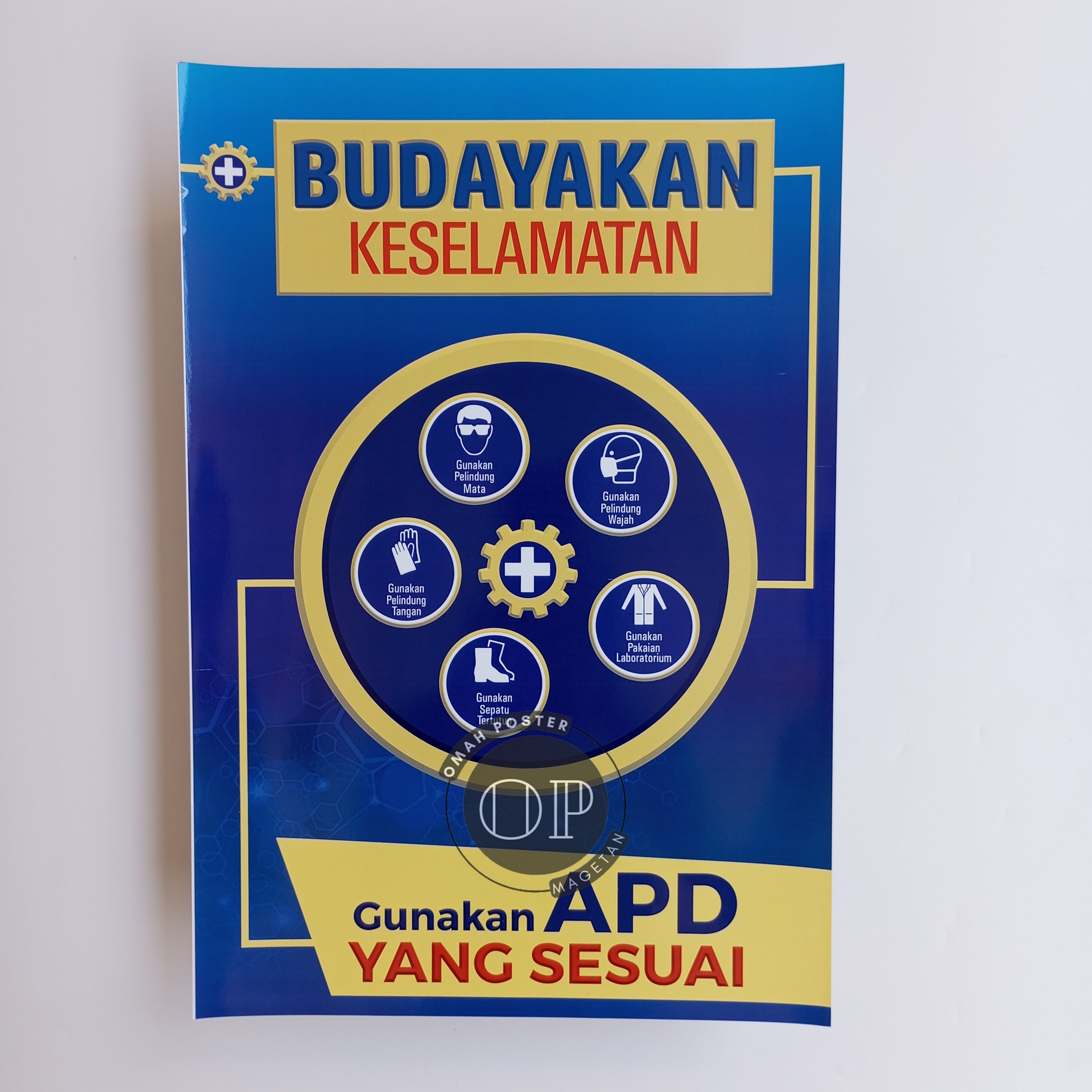 Jual Poster Budayakan Kerja dengan APD yang sesuai - Poster Keselamatan ...