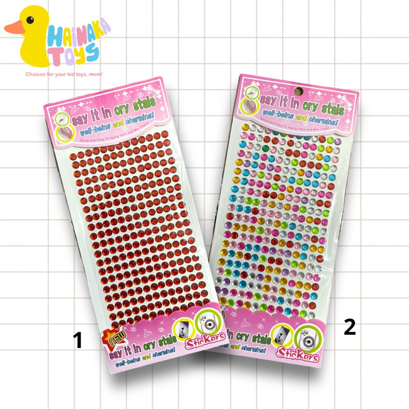Jual (26-19) gems sticker akrilik | Shopee Indonesia