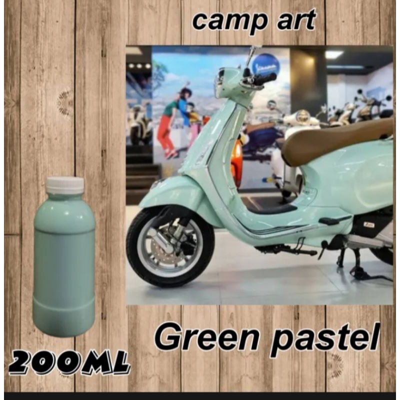 Jual CAT GREEN PASTEL 200 MILI CAT MOBIL MOTOR | Shopee Indonesia