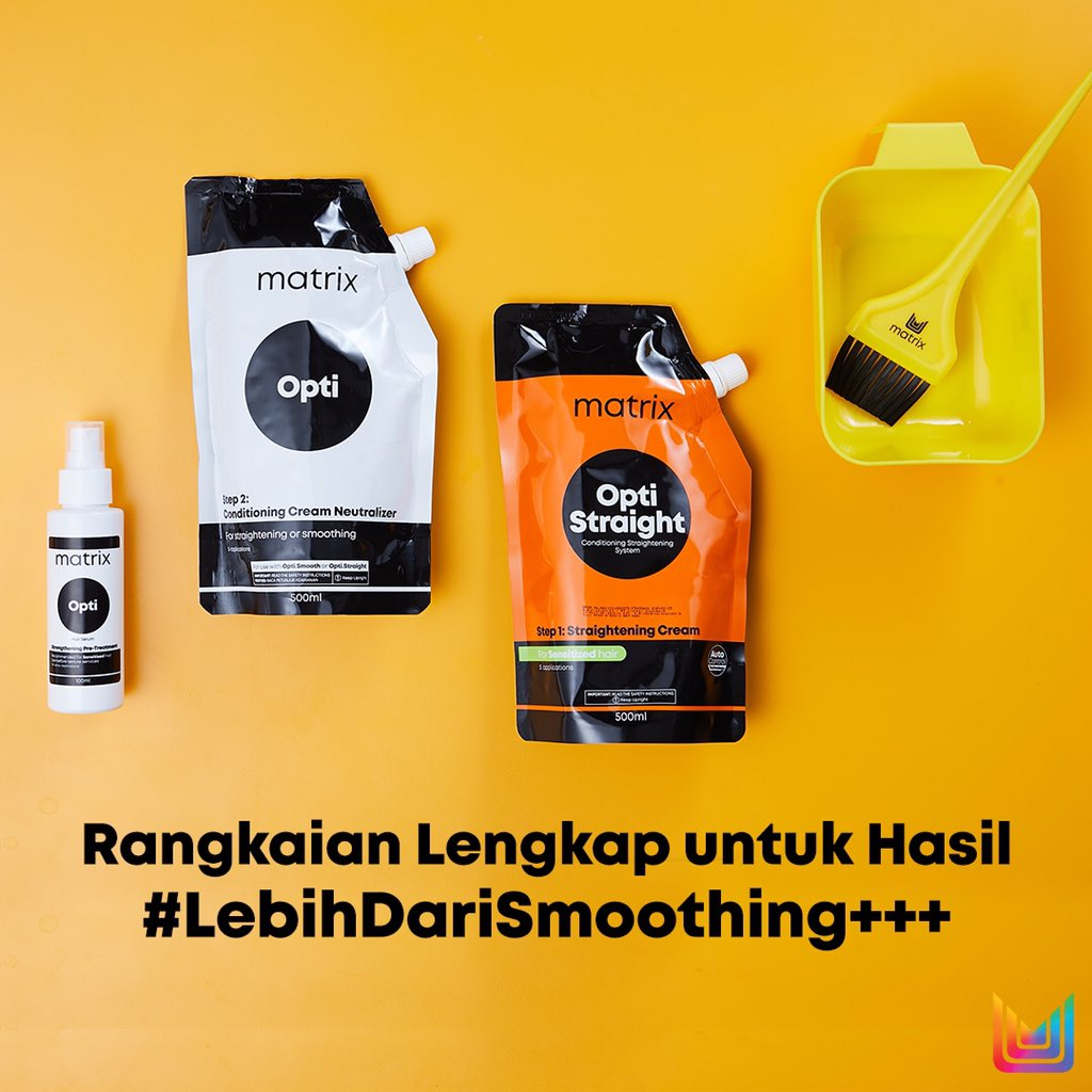 Jual MATRIX SMOTHING PELURUS RAMBUT STEP1 / STEP2 | Shopee Indonesia