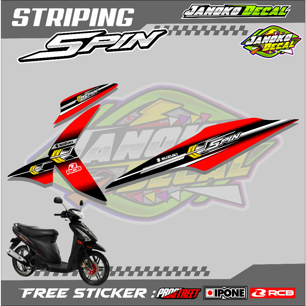 Jual STRIPING VARIASI MOTOR SUZUKI SPIN / STICKER LIST VARIASI SUZUKI ...