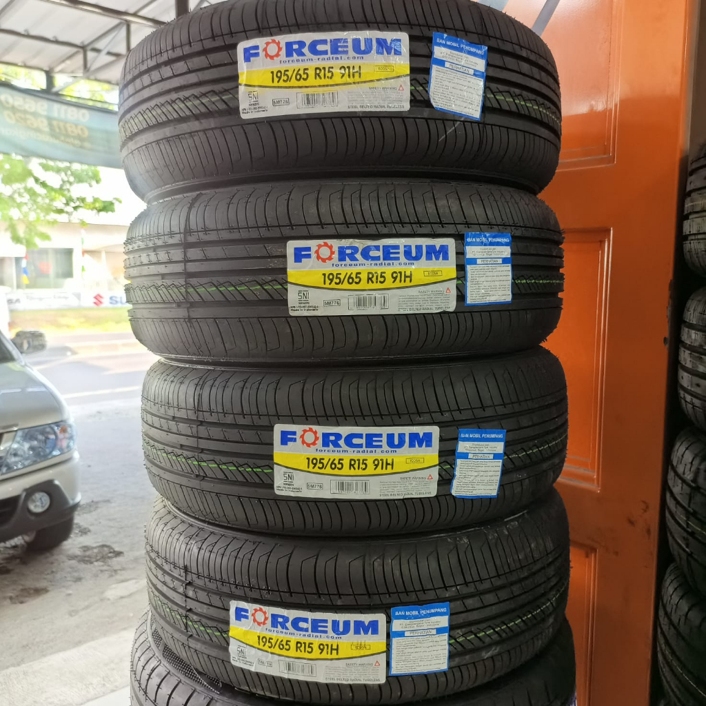 Jual Ban Mobil Ring 15 tubeless FORCEUM ECOSA 195 65 R15 tubles - senyap empuk | Shopee Indonesia