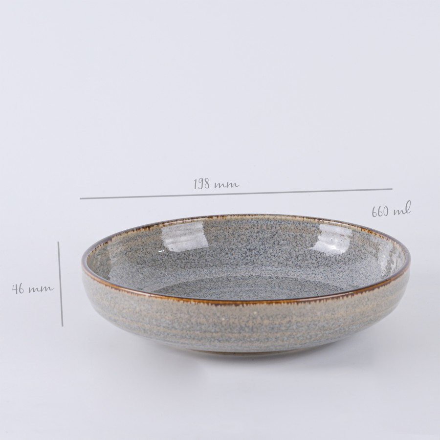 Jual Mangkok Makan Keramik Pasta Bowl Cantik Estetik - Clara Hapita ...