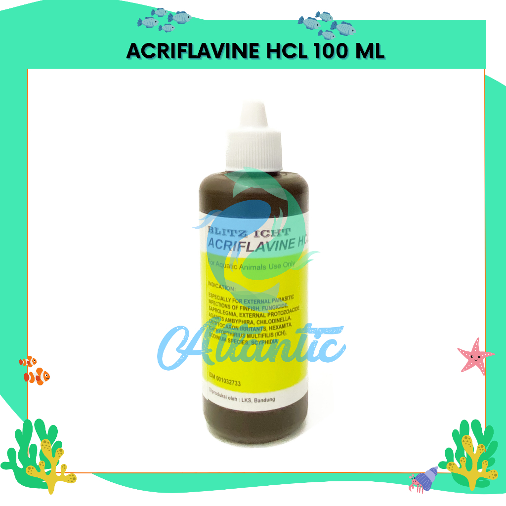 Jual Acriflavine HCL BPC 100ml Obat Jamur Ikan HCL 100 CC | Shopee ...