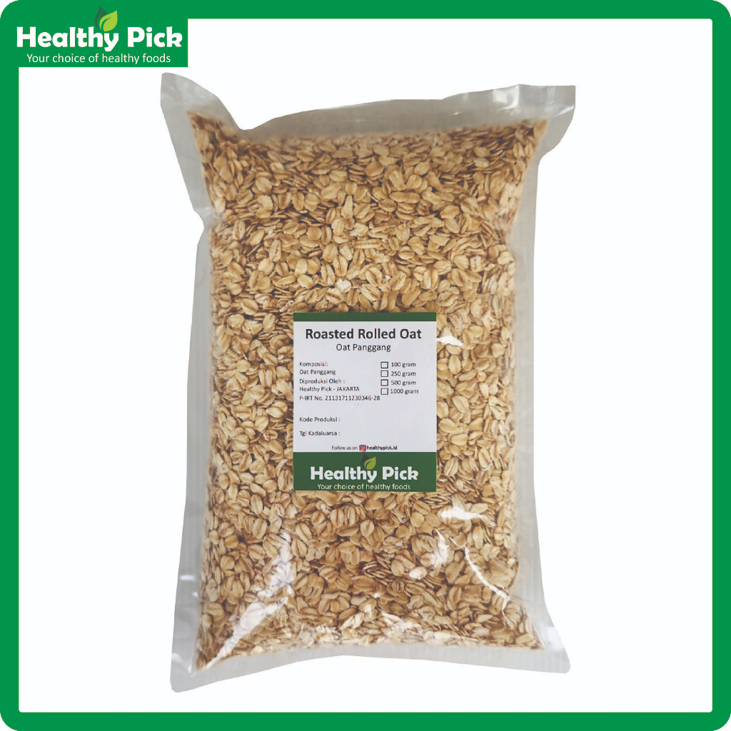 Jual Roasted Regular Rolled Oat 1 kg (old fashioned oats 1000gr ...