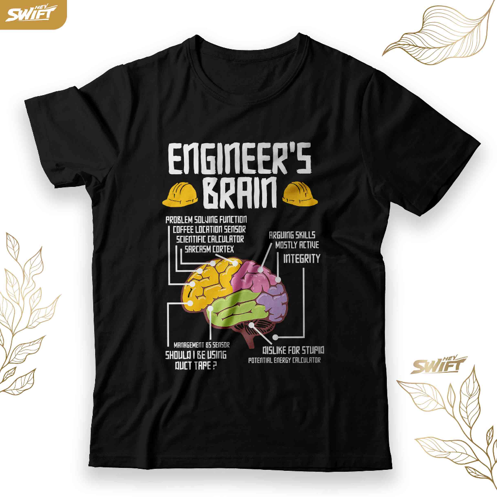 Jual KAOS Engineer's Brain Engineering civil teknik sipil TSHIRT BAJU DISTRO | Shopee Indonesia