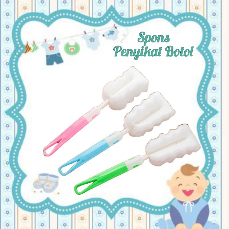 Jual Spons Penyikat Botol / Sponge Bottle Brush / Bottle Cleaner ...