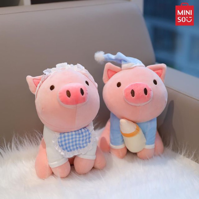 Jual Boneka Babi Lembut Miniso Pig Series Plush Toy Lucu | Shopee Indonesia