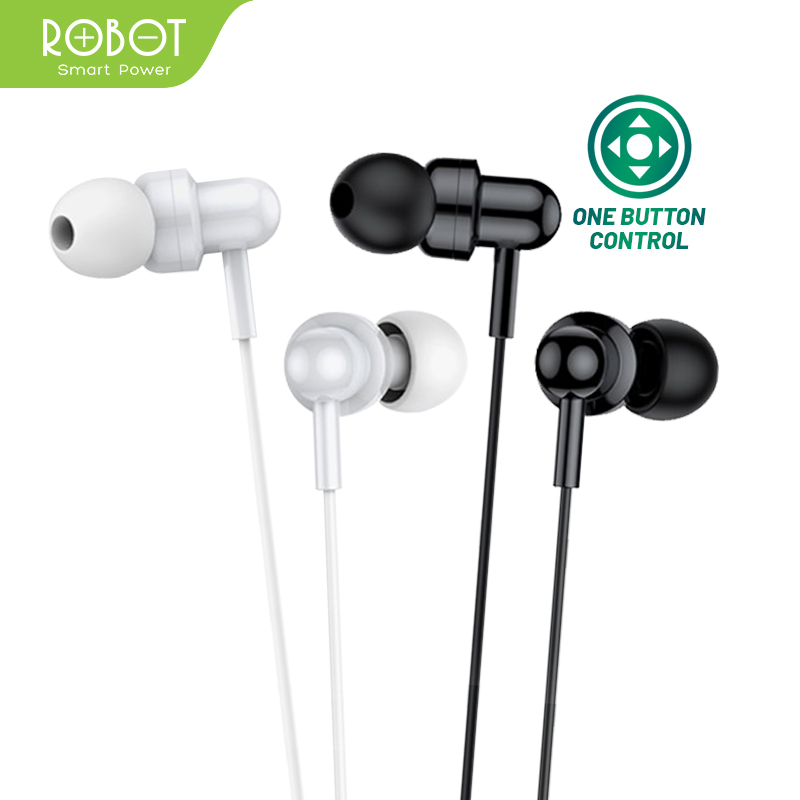 Jual Headset Robot RE20 Wired Earphone Bass Smartphone Original ...