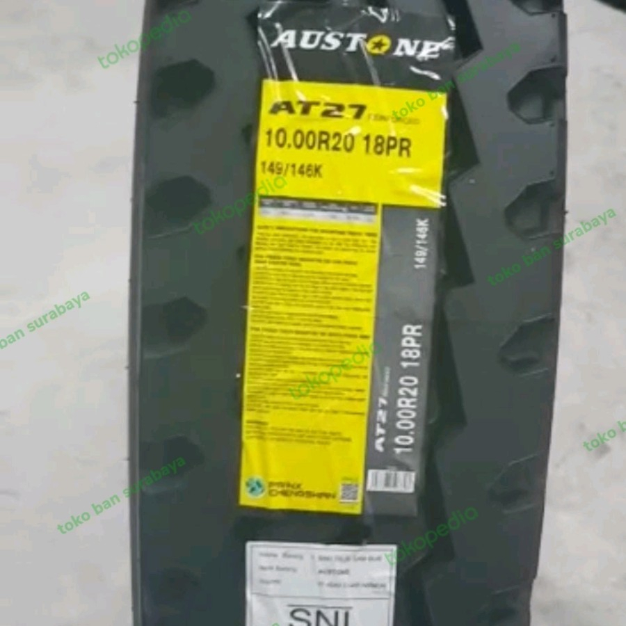 Jual BAN TRUK RADIAL AUSTONE 1000R20 18PR AT27 1000 20 KOMPLIT DLM ...