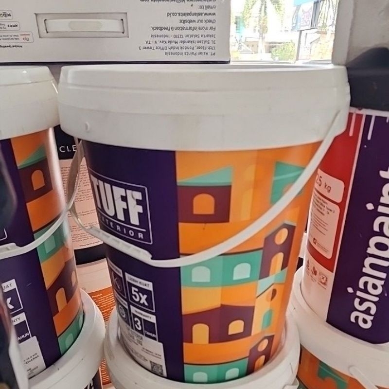 Jual cat tembok exterior tuff asian paint 5kg | Shopee Indonesia