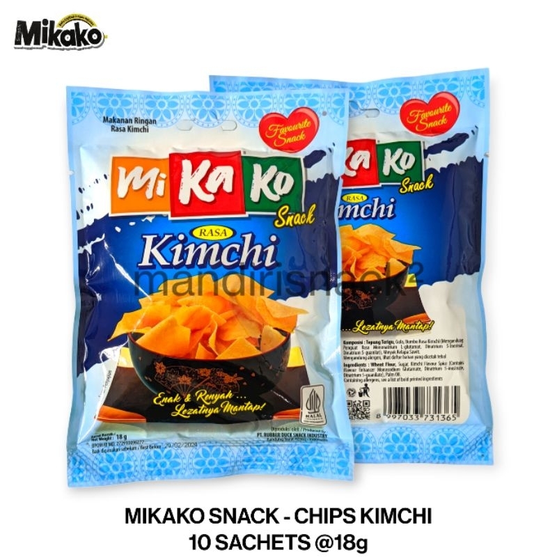 Jual MIKAKO SNACK - CHIPS KIMCHI. MAKANAN RINGAN RASA KIMCHI | Shopee ...