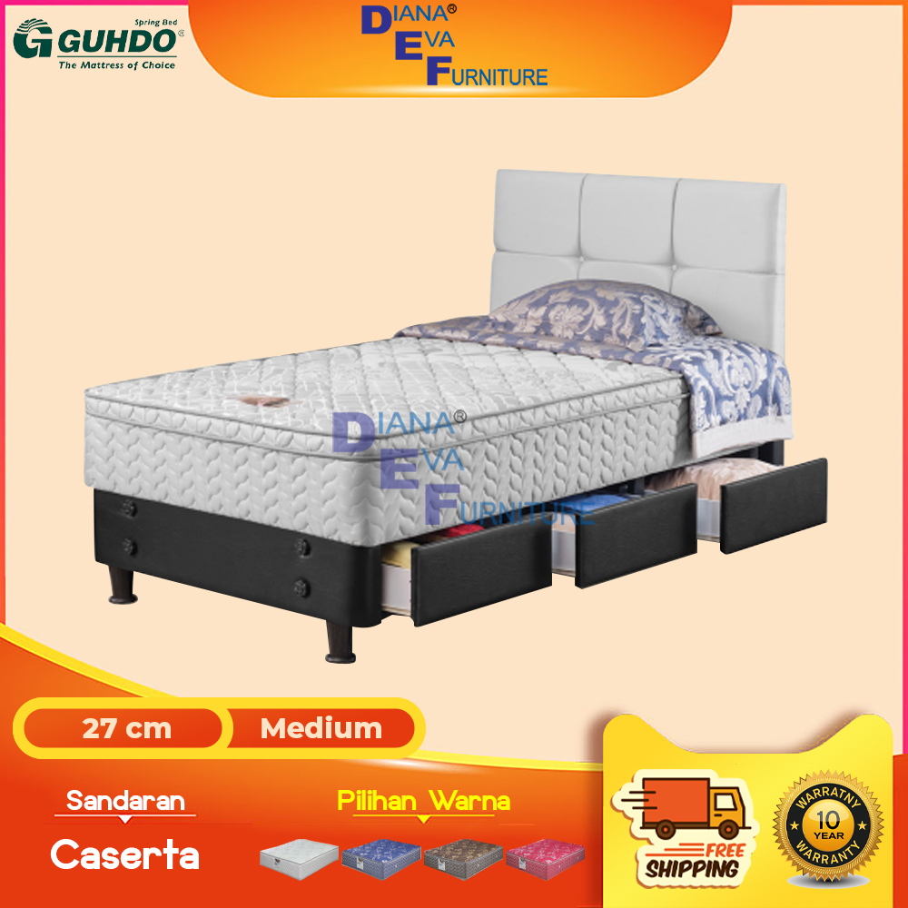 Jual Guhdo Drawer Bed Standard Plush Top Kasur Springbed | Shopee Indonesia