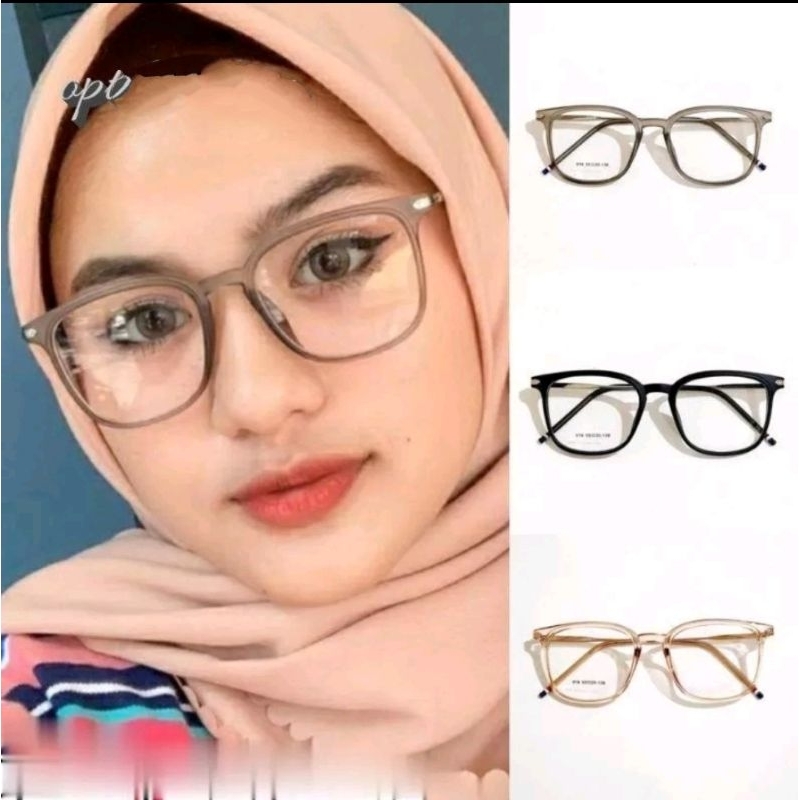 Jual kacamata kotak frame 016 lensa bluecromic photocromic Blueray anti ...