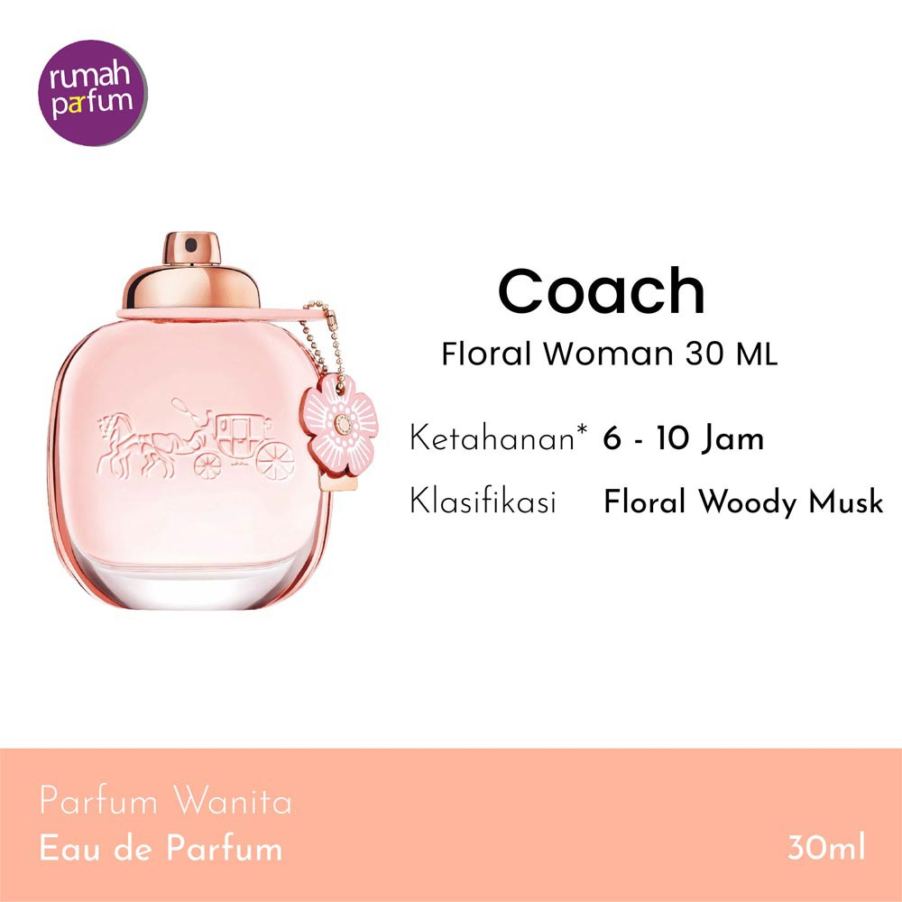 Jual Parfum Wanita Coach Floral Woman (30 mL) Perfume Cewek Tahan Lama ...