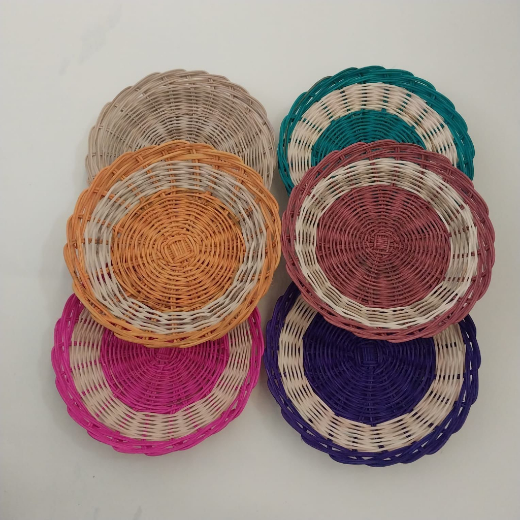 Jual Piring rotan asli 1 lusin (12pcs) | Shopee Indonesia