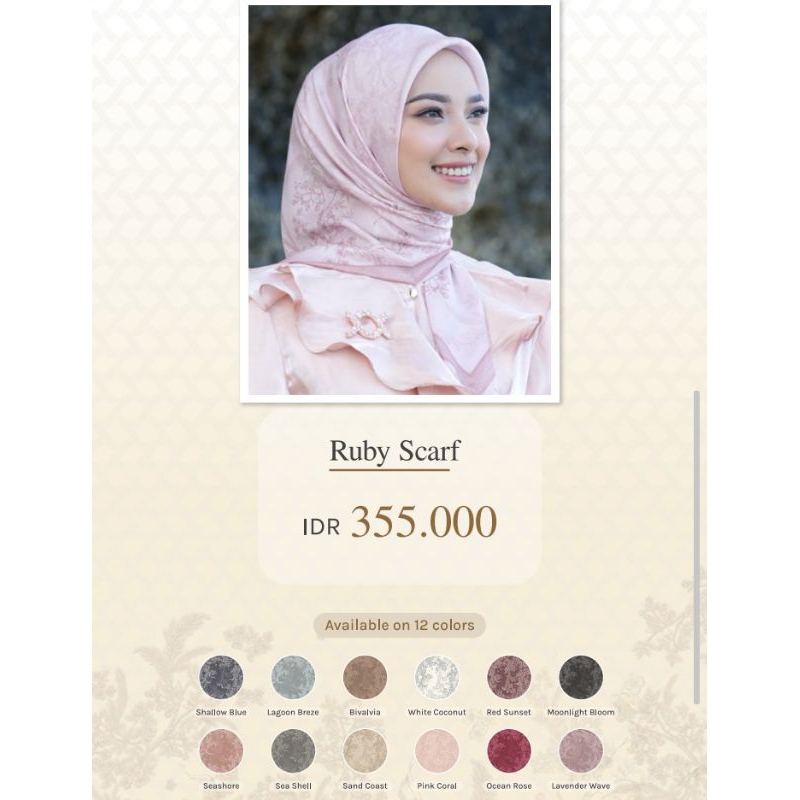 Jual Ruby Scarf Vol. 2.0 By Wearing Klamby | Shopee Indonesia