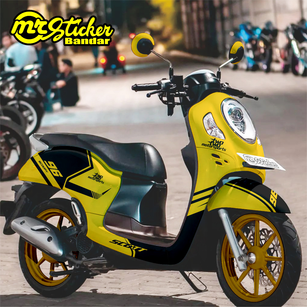 Jual decal sticker scoopy full body FI scopy dekal stiker karbu FI Two two Sport free request ...