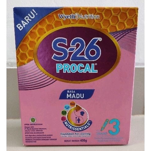 Jual Susu S26 Procal Tahap 3 usia 1-3 Tahun Rasa Madu (400 gram ...