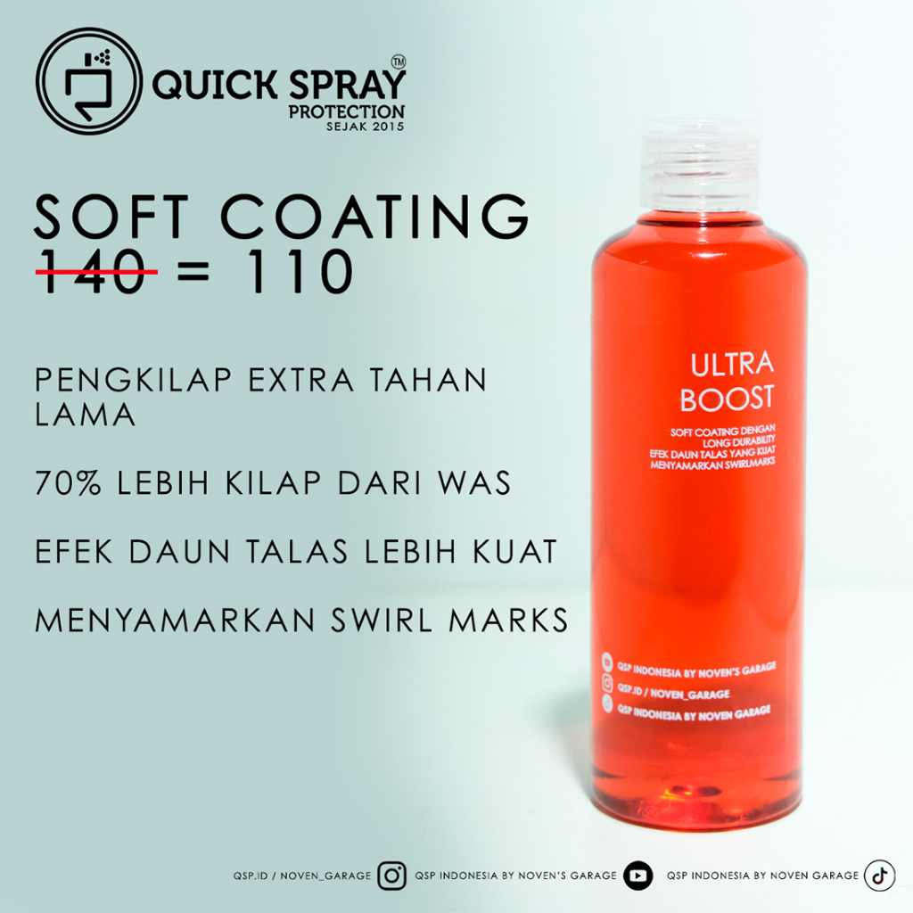 Jual Soft coating Ultra Boost by QSP. Pengkilap Mobil Dan Motor ...